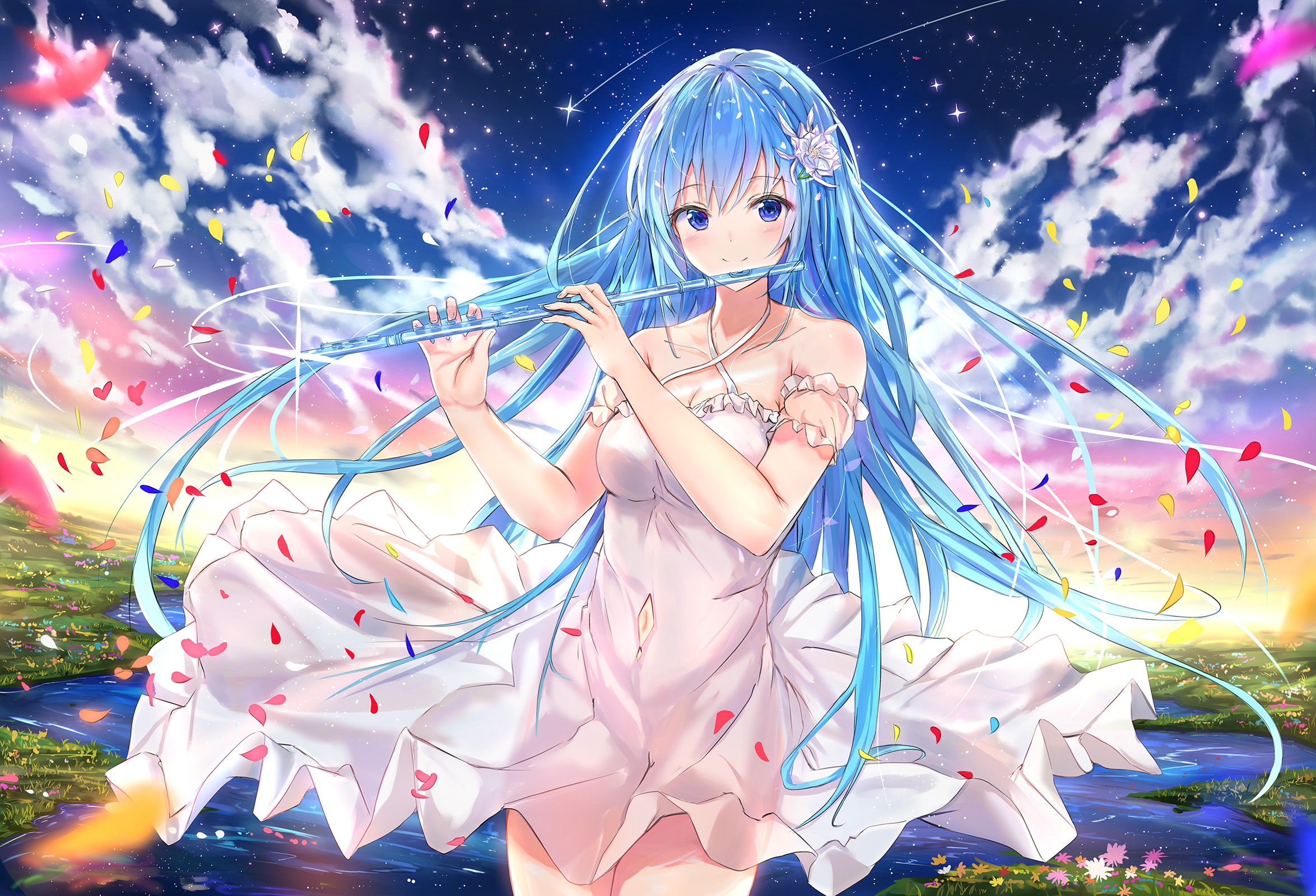 nakyo emori miku project emori miku breast hold cleavage dress skirt lift | #606571 | yande.re
